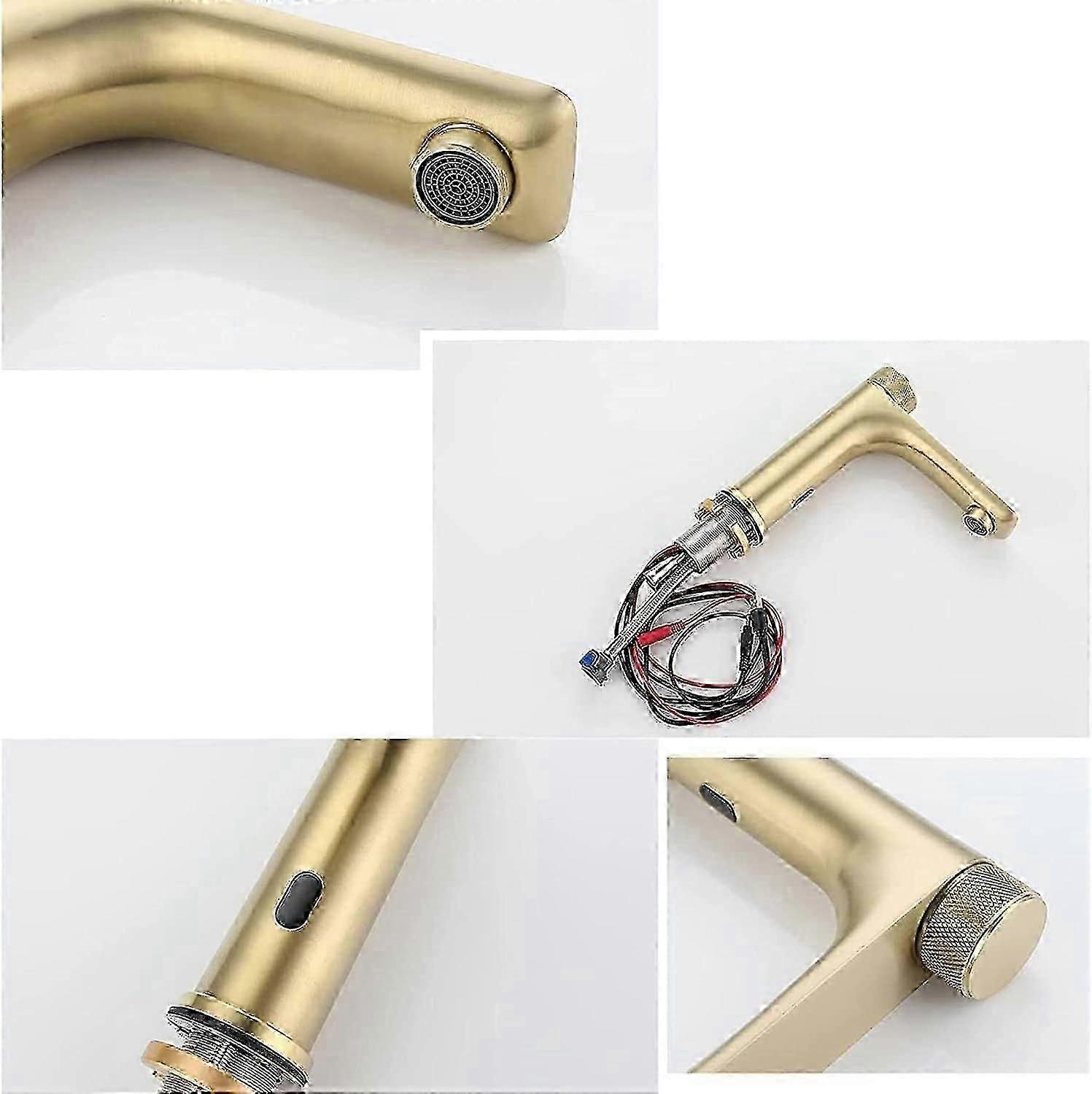 Sensor Faucets For Bathroom Sink Automatic Touchless Black Water Saving ...