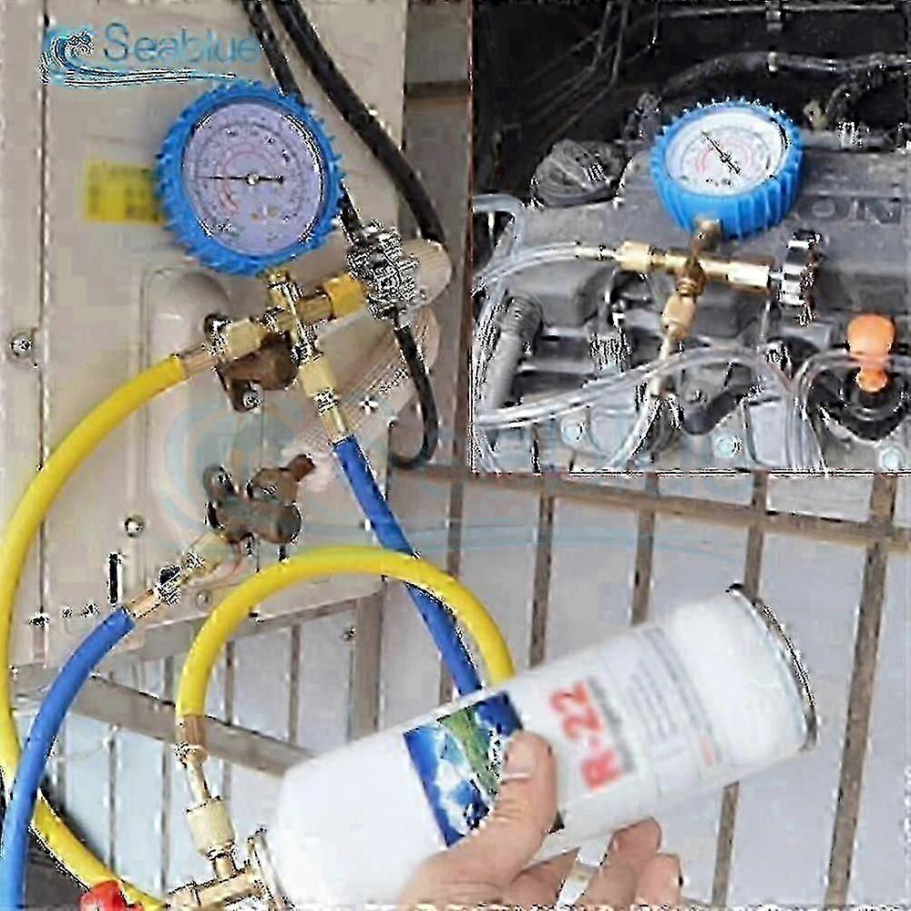 R410a Refrigerant Gas with Adapter and Filling Kit for Car AC Charging ...