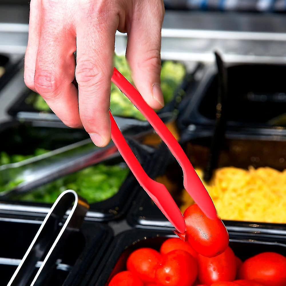 Plastic Kitchen Tongs Reusable Serving Tongs Non-slip Bread Clip Tongs ...