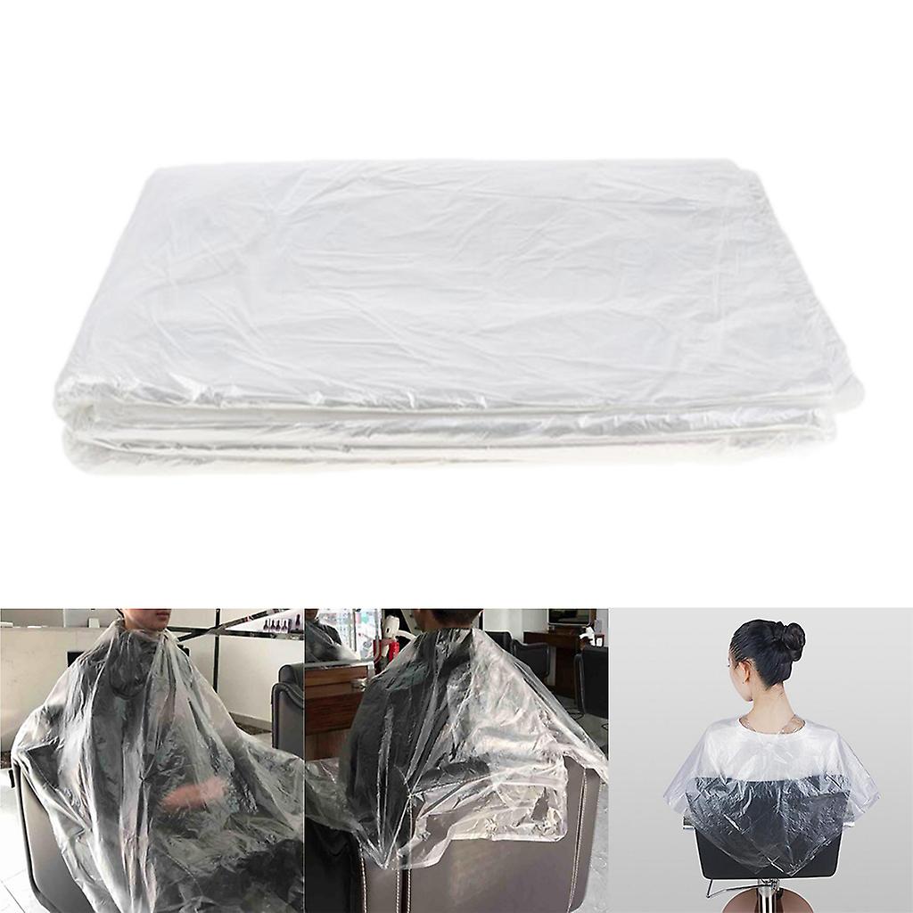400Pcs Waterproof Disposable Hair Cutting Cape Gown Hair Cut Capes ...
