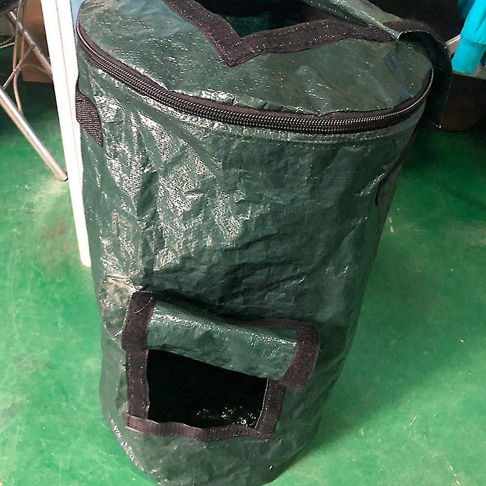 Collapsible Compost Bin,yard Waste Bag, Reusable Heavy Duty Garden Leaf ...