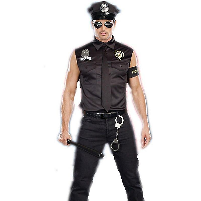 Adult Police Officer Policeman Costumes Cosplay For Men Women Couples ...