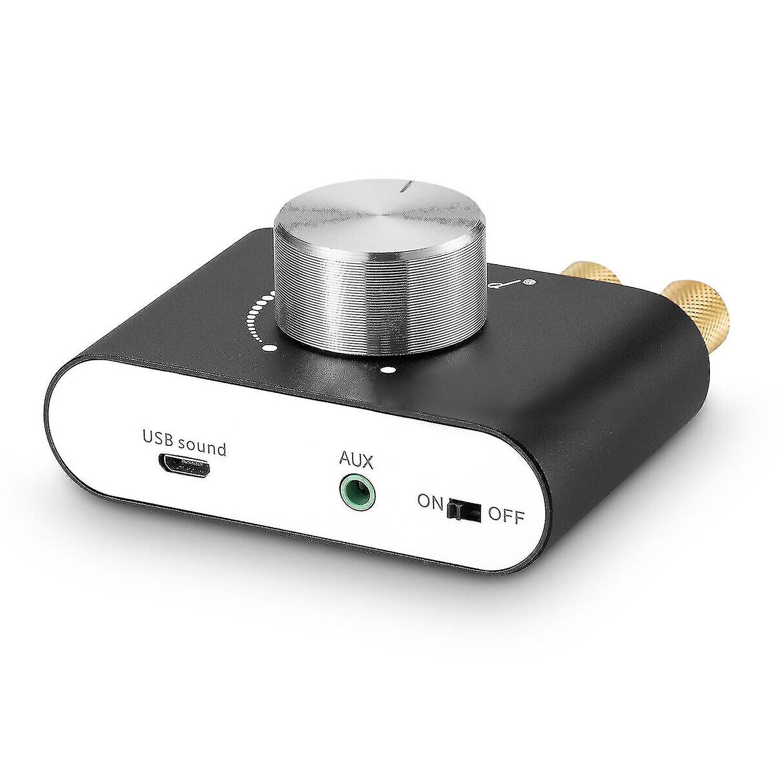 Bluetooth 5.0 Stereo Audio Amplifier Receiver, 2-Channel Class D Mini ...