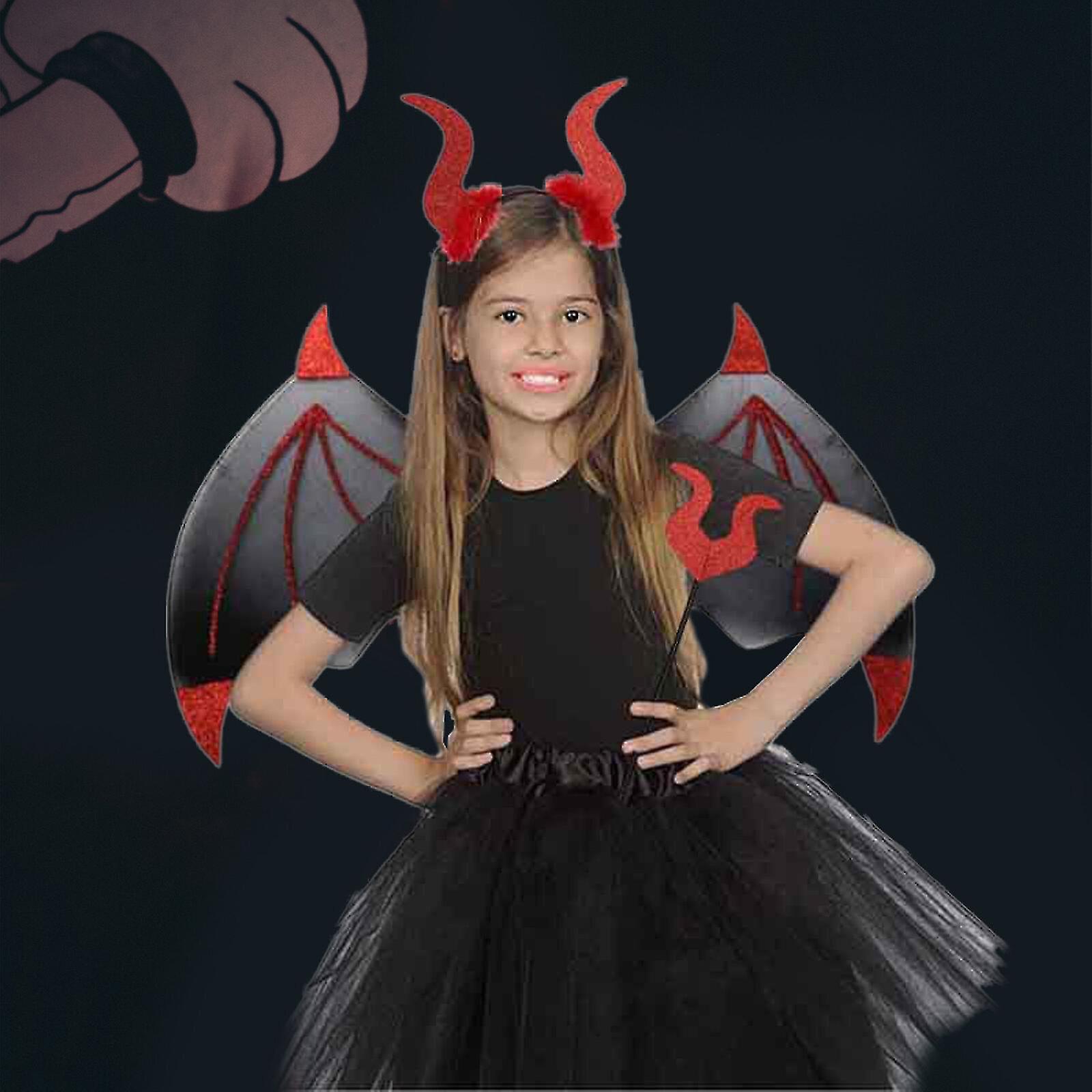 Devil Costume Set Demo Costume Accessories Including Devil Wing Horn ...