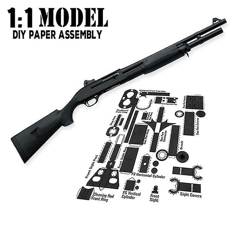 Printable Papercraft Gun Templates Printable Papercraft Gun Templates