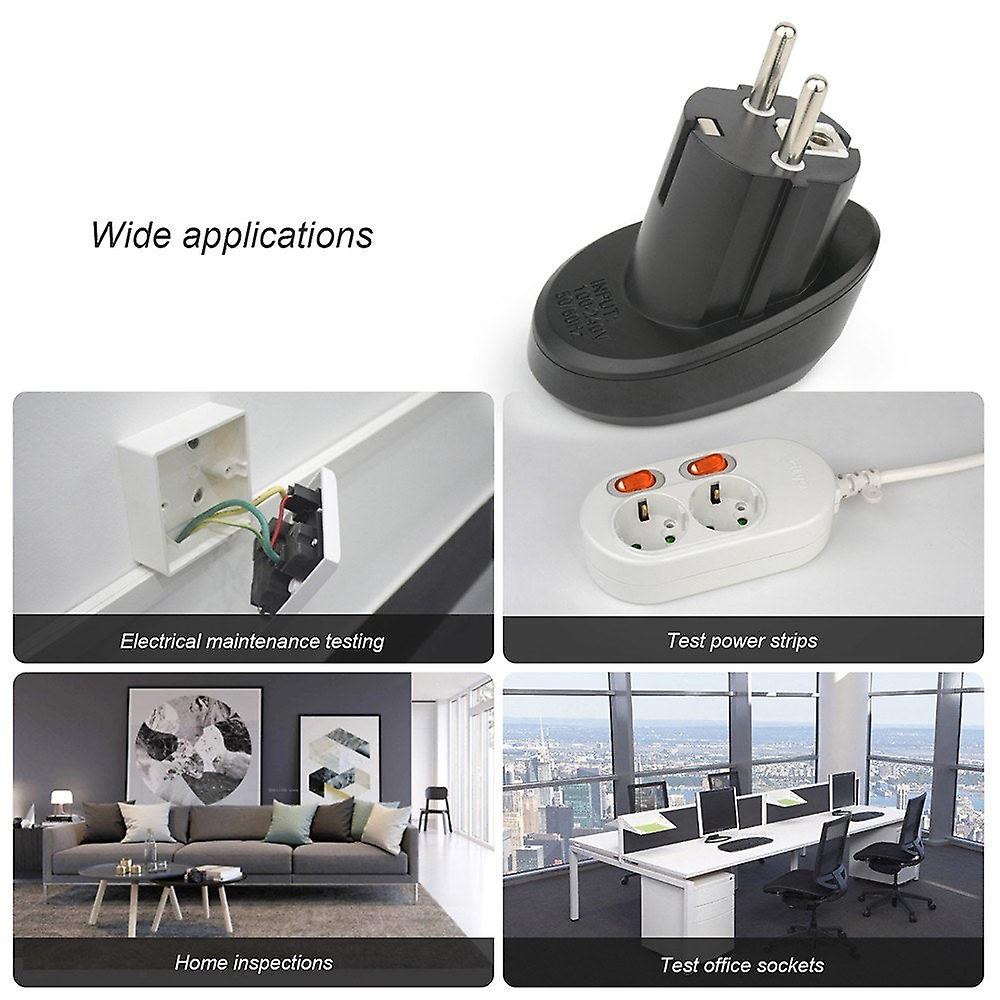 Rcd electric socket tester automatic neutral live earth wire testing ...