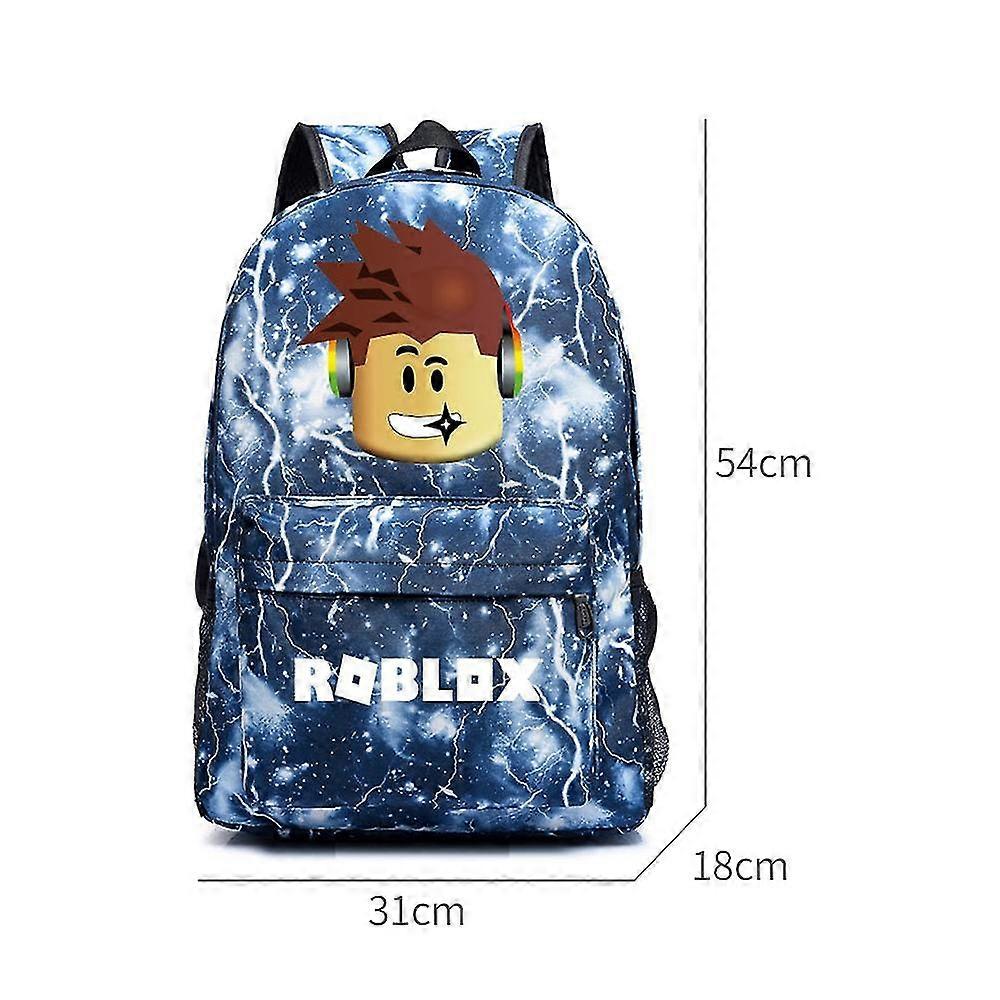 Roblox Backpack For Kids, 3d Printing Large Capacity School Bag ...