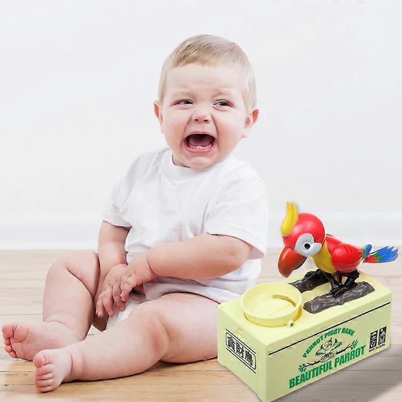 Electric Parrot Piggy Bank Multifunctional Cartoon Animals Coin Bank ...