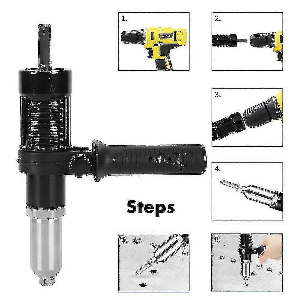 Rivet Pistol Adapter, Professional Hand Electric Rivet Gun For Wireless ...