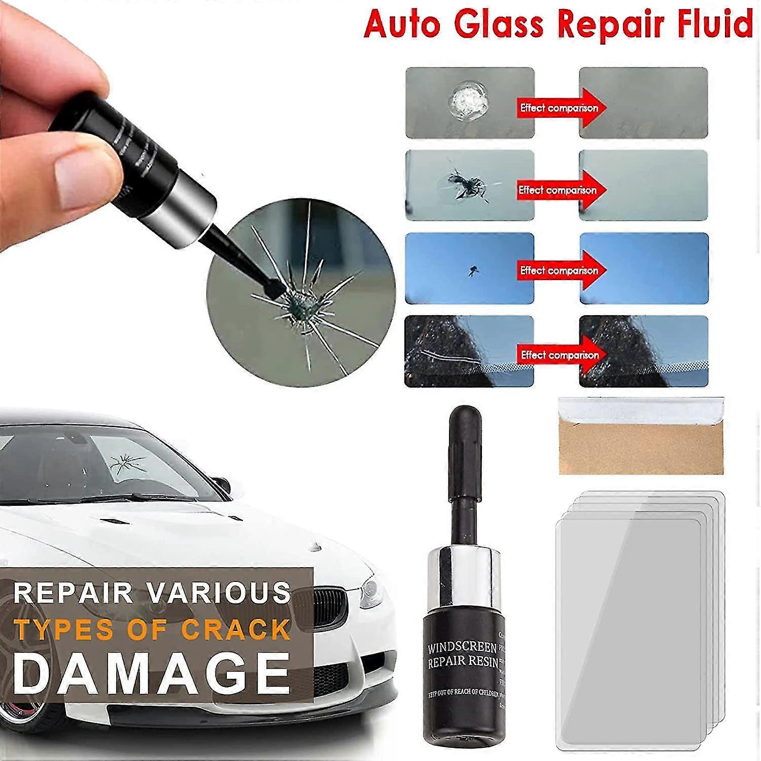 Windshield Crack Repair Kit Car Window Glass Liquid Nano Repair Set For ...