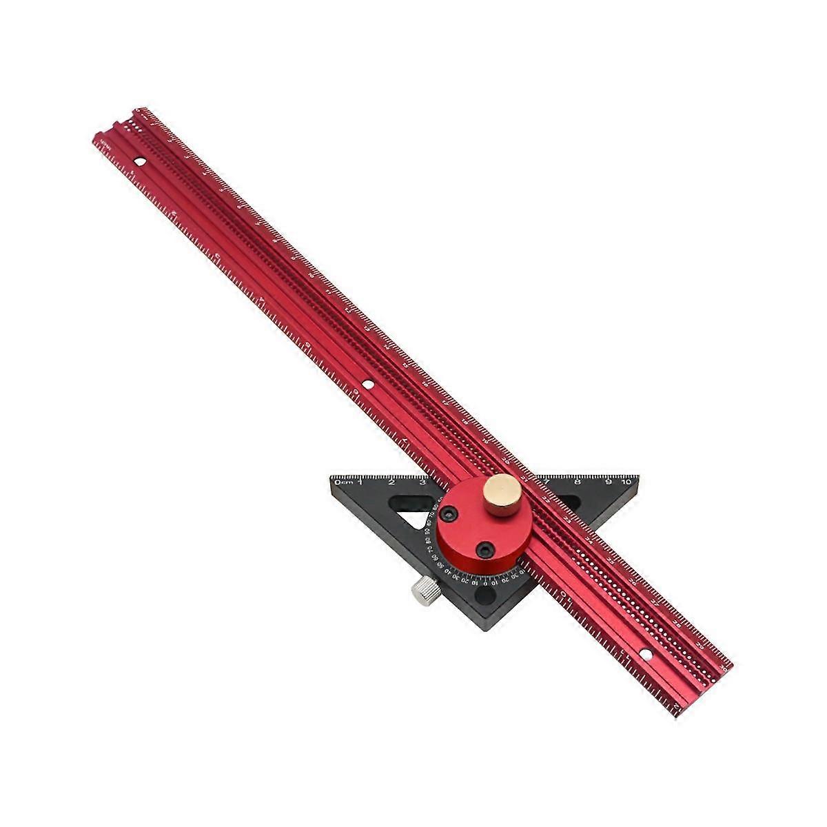 Precision Scribe Ruler Aluminum T-Type Line Drawing Hole Ruler ...