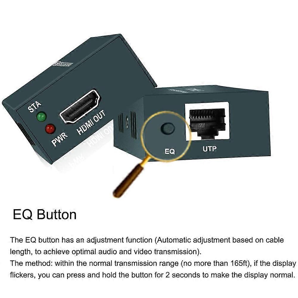 2023 Best 1x2 HDMI Splitter Extender 60m 1x4 HDMI UTP Extender Cat5e ...