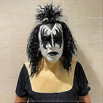 Kiss Band Gene Simmons Punk Mask Latex Cosplay Masks Chaim Witz Rock ...