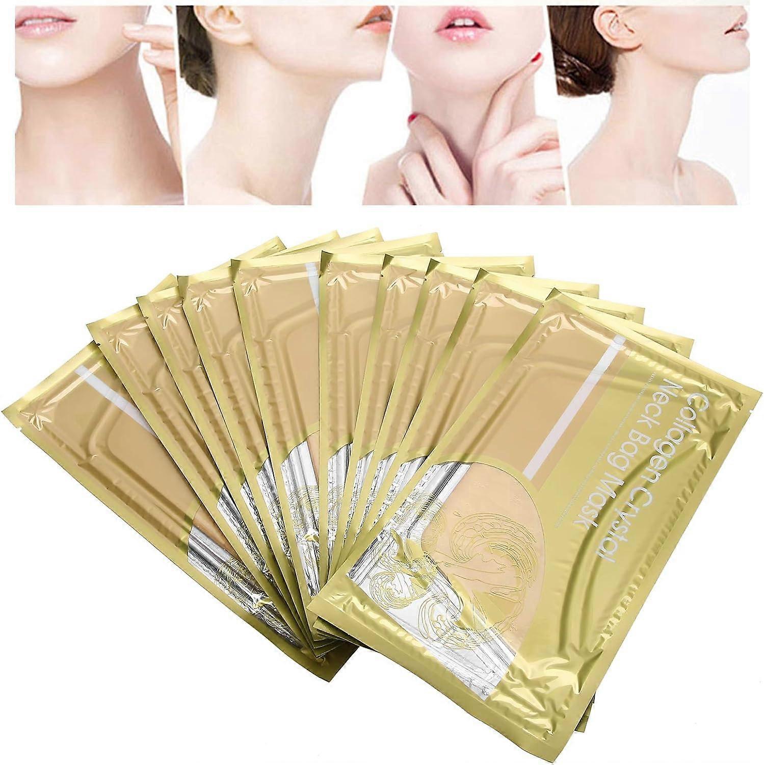 5/10pcs Collagen Neck Mask, Anti-Wrinkle Neck Skin Firming Mask ...