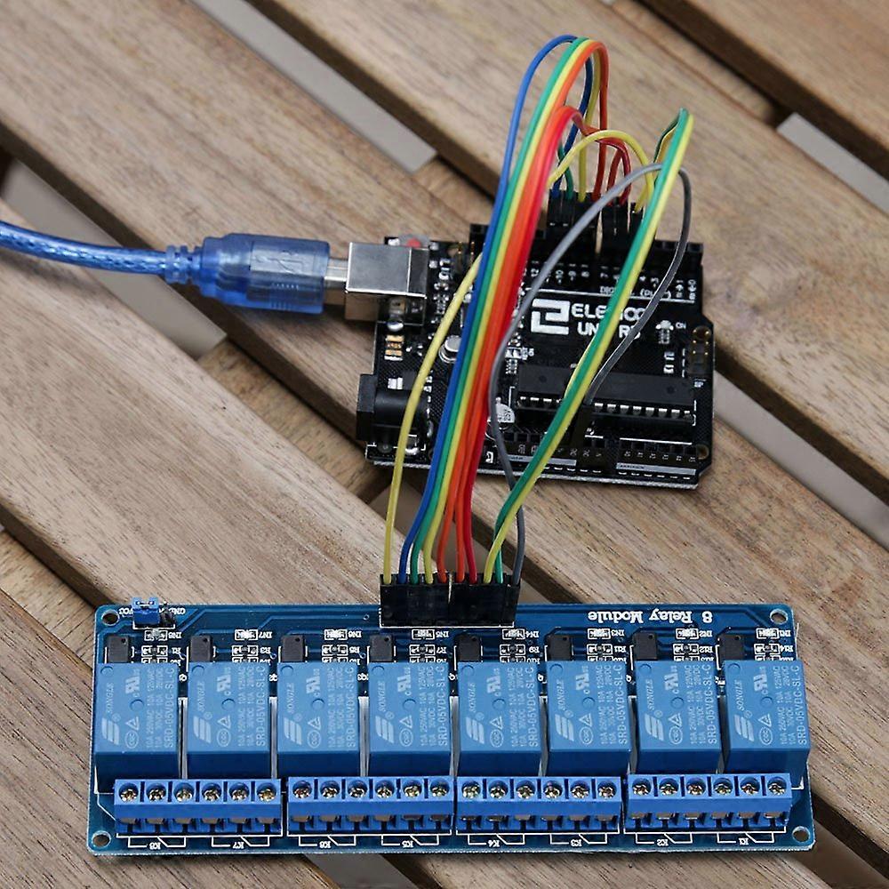 Module Relais 5V DC 8 Canaux avec Optocoupleur 8-Channel Relay Module pour Mega 1280 DSP Arm PIC ...