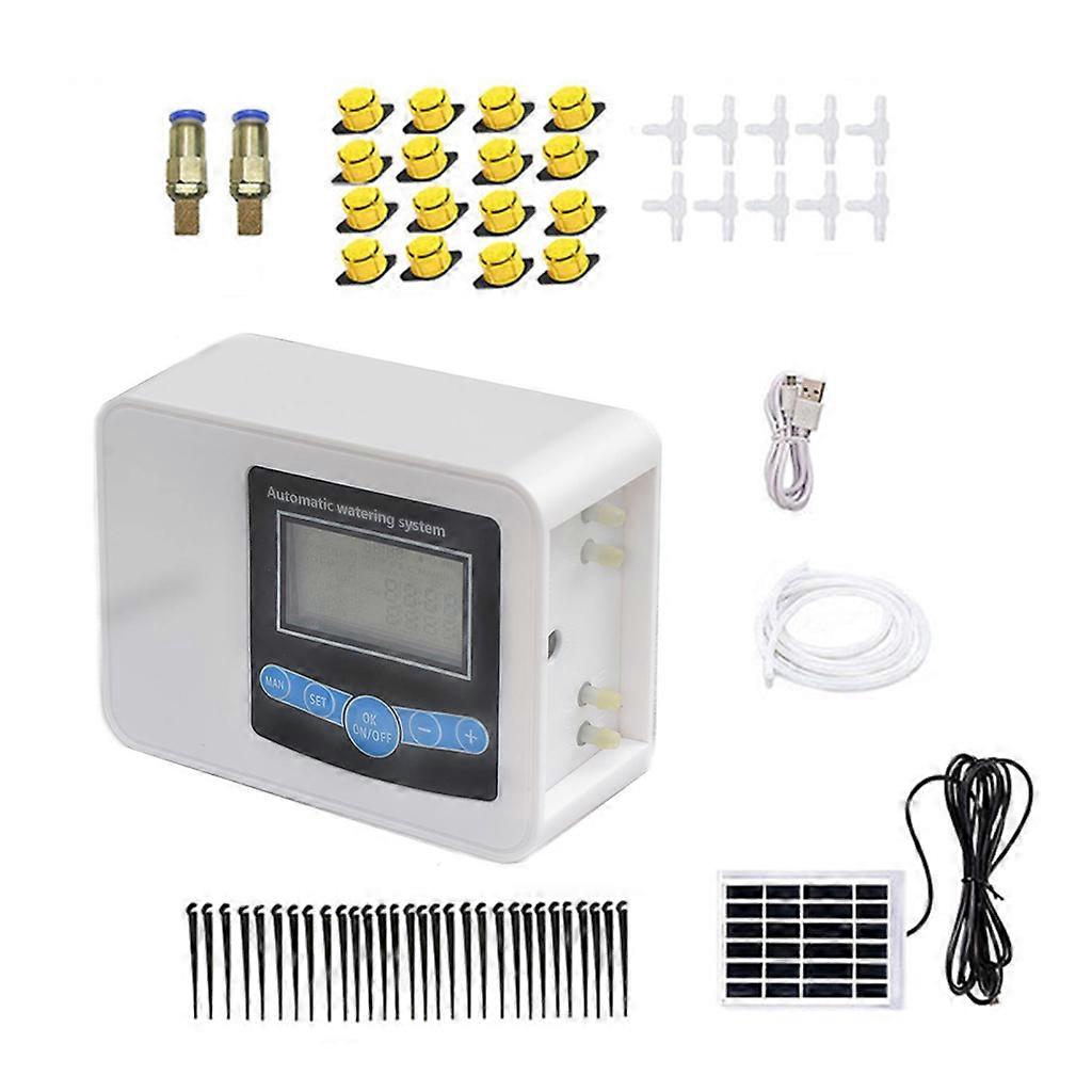 Solar Smart Garden Automatic Watering Timing Pump Controller Irrigation ...