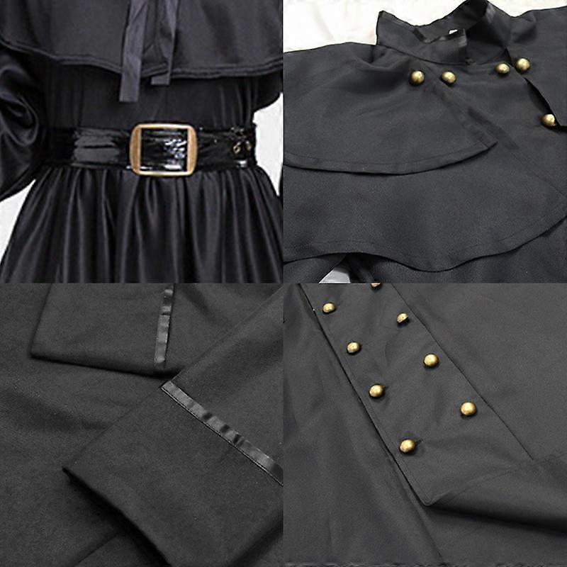 Halloween Costume Plague Doctor Costumes Steampunk Priest Horror Wizard ...