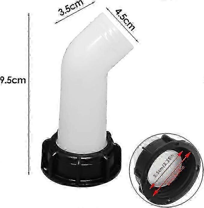 2pcs With Nut Ibc Drain Spout 1000l Tank Spout Valve Connection Hose ...