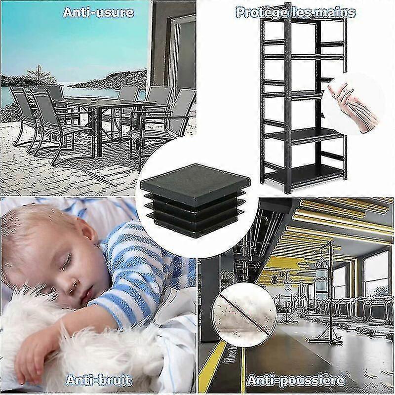 30 Pack 30 X 30mm Square Tube Plugs, Plastic Pipe Plugs, Square Tube ...