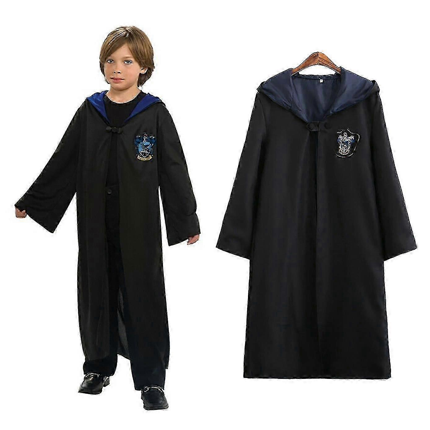 Harry Potter 6pc Set Magic Wizard Cosplay Fancy Dress Cape Cloak ...