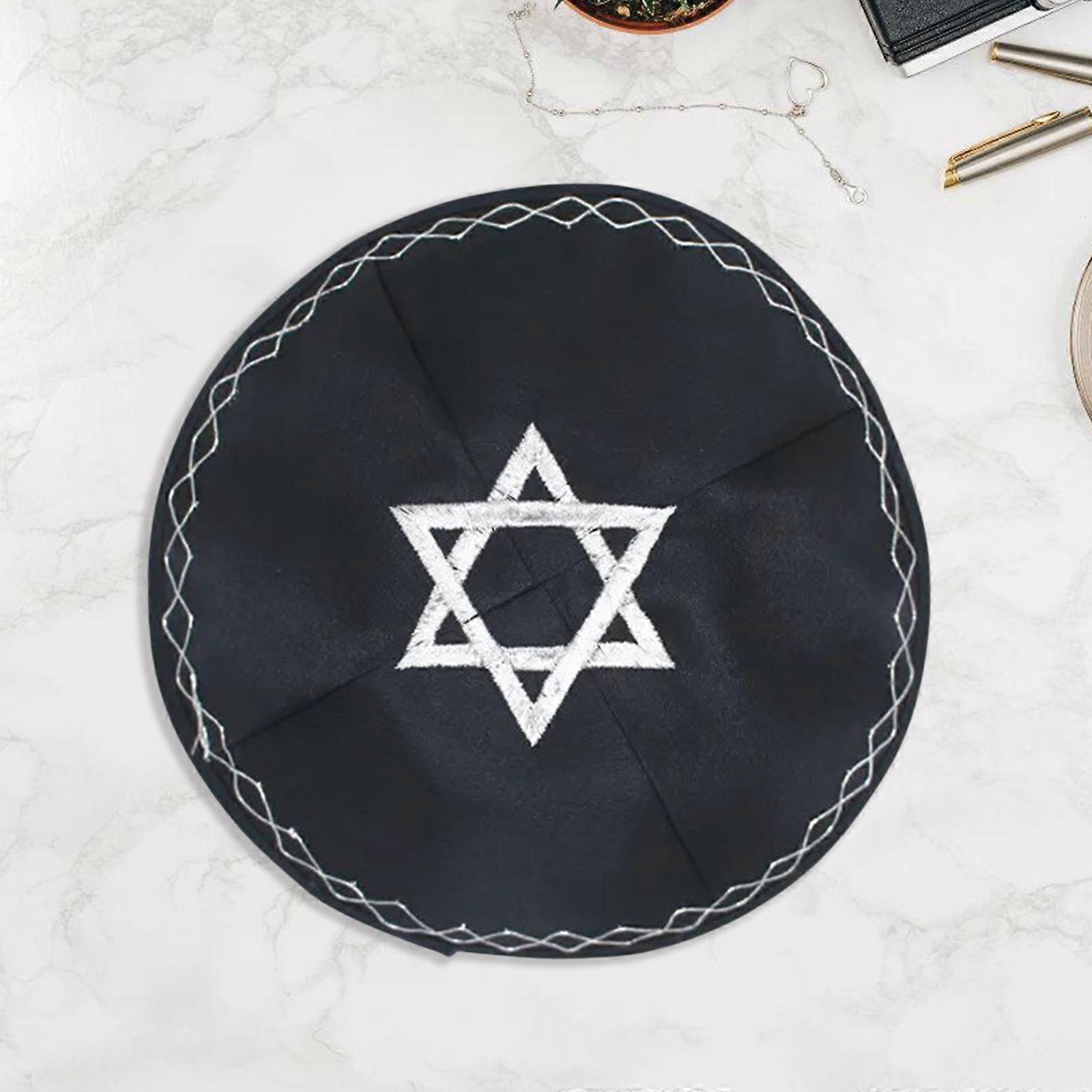 Embroidered Kippah Hat for Israel Adult Jewish Caps Breathable Cotton ...