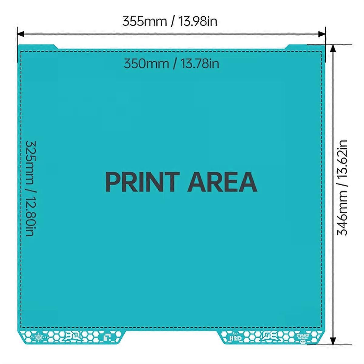 BIQU Panda Build Plate 3D Printer Parts for Bambu Lab H2D 3D Printer ...
