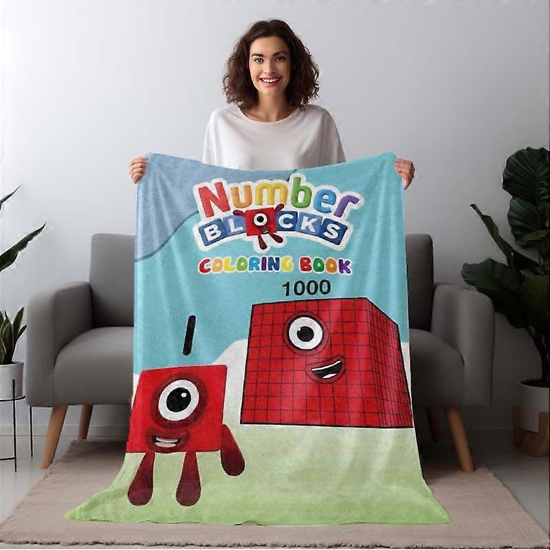 Numberblocks TV Show Coloring Book Doodle Blanket - Educational Number ...