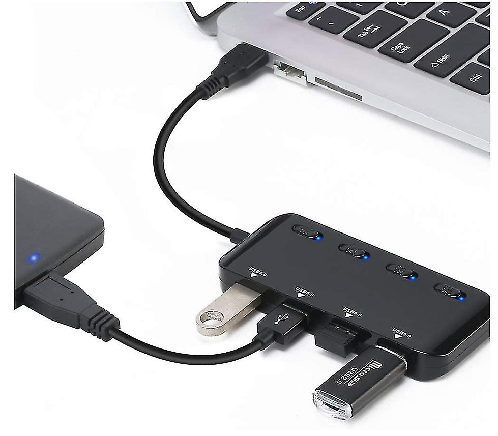 Usb 3.0 Hub Power Strip, Multi 4 Ultra Slim Multiple Usb Ports With ...