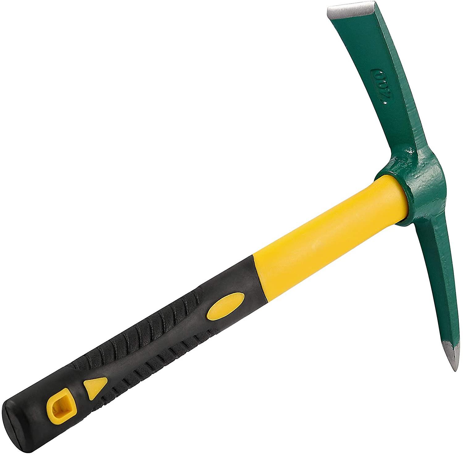 15 Inches Pick Mattock Hoe, Forged Weeding Garden Pick Axe With Rubber ...