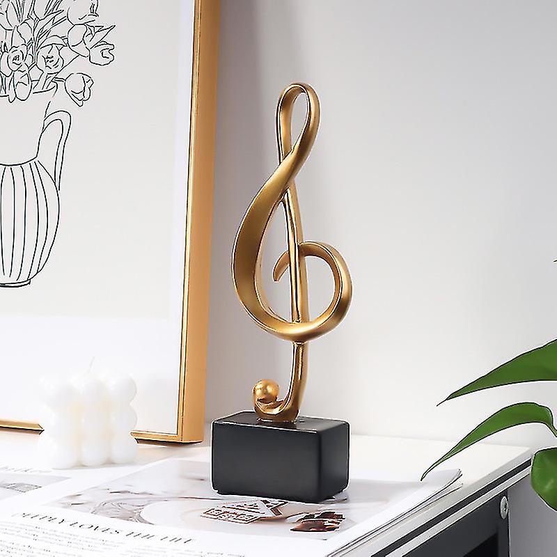 Music Note Figurine Musical Sculpture Musical Note Ornaments Stave ...