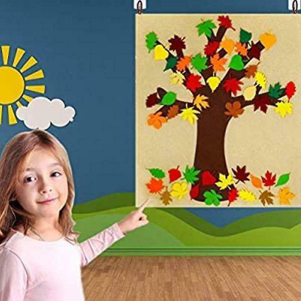 Diy Felt Maples Tree Ornaments Wall Hanging Decorations For Kids Diy ...