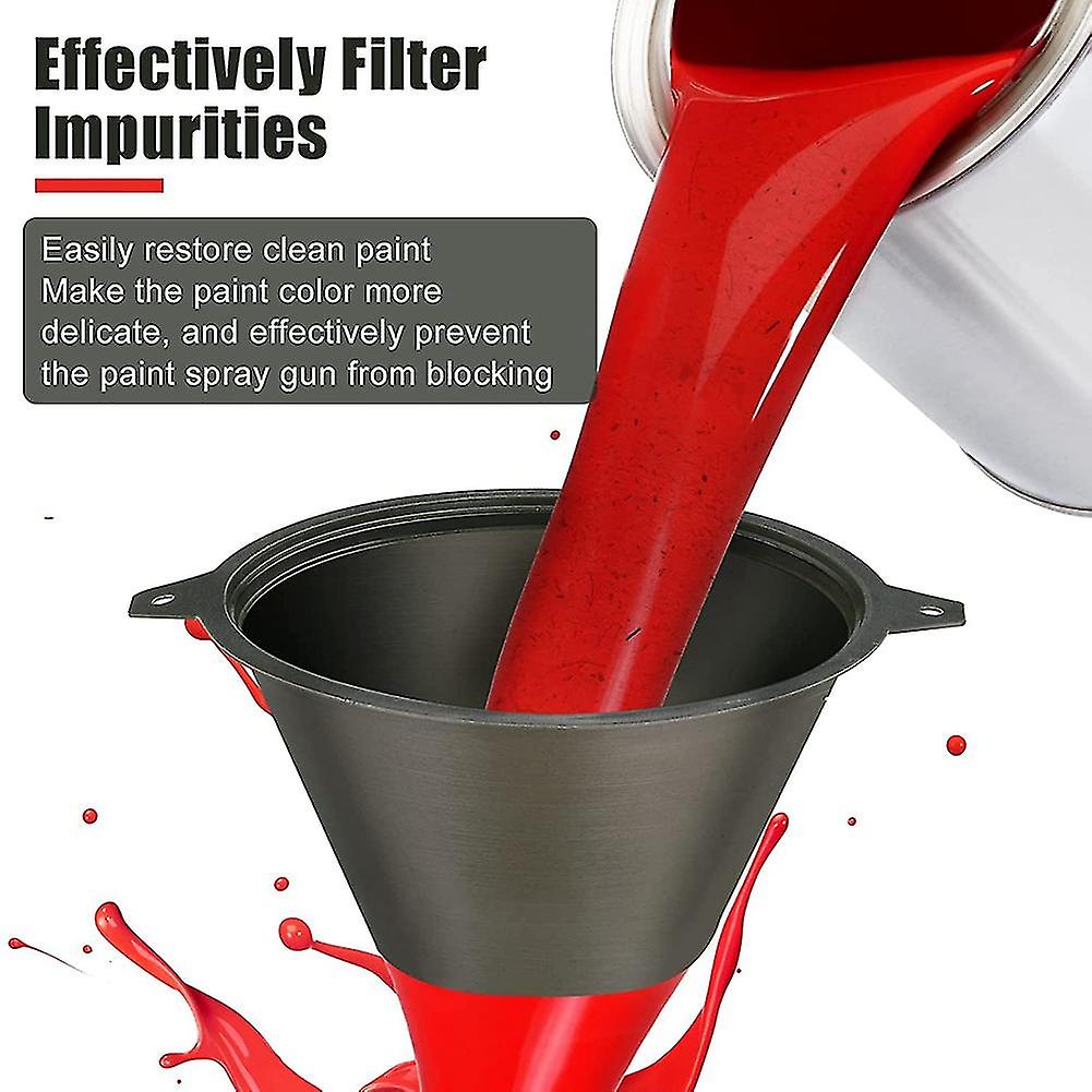 30 Pcs Paint Filter 100 Mm Plastic Paint Strainer With Fine Nylon Mesh ...