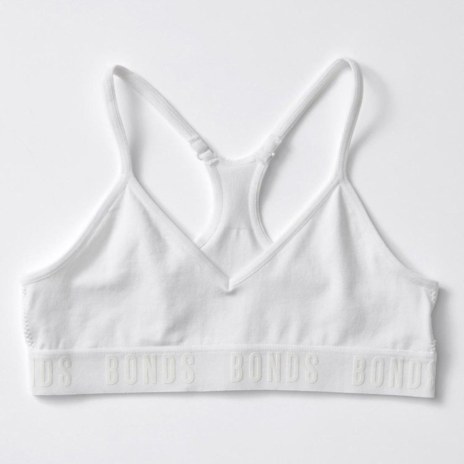 4X Bonds Sports Seamfree Racer Back Crop Top Girls Kids Training Bra ...