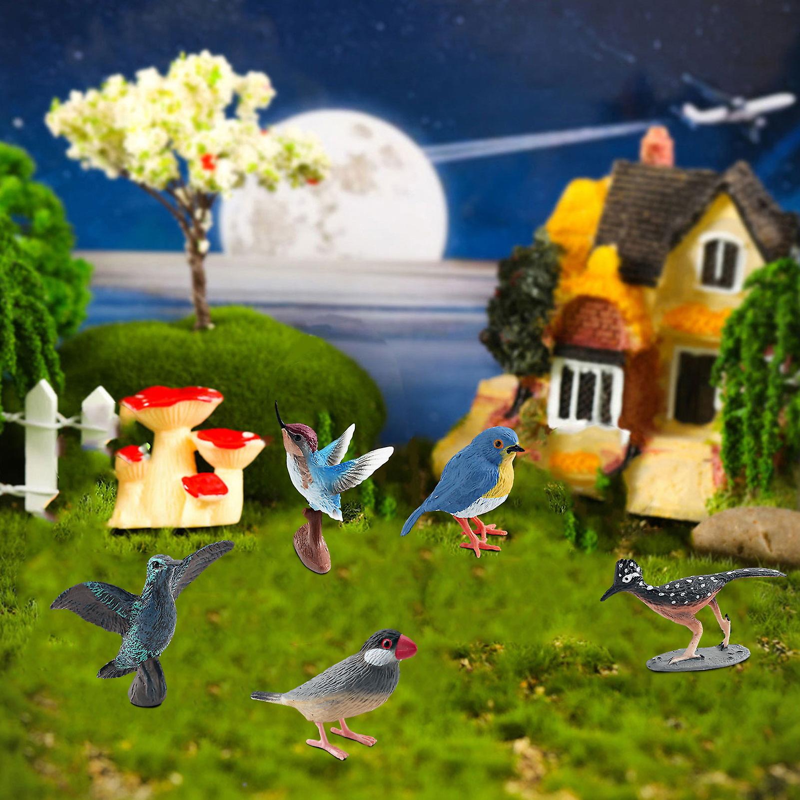 Realistic Bird Figurine Roadrunner Mannikin Hummingbird Robin Model ...