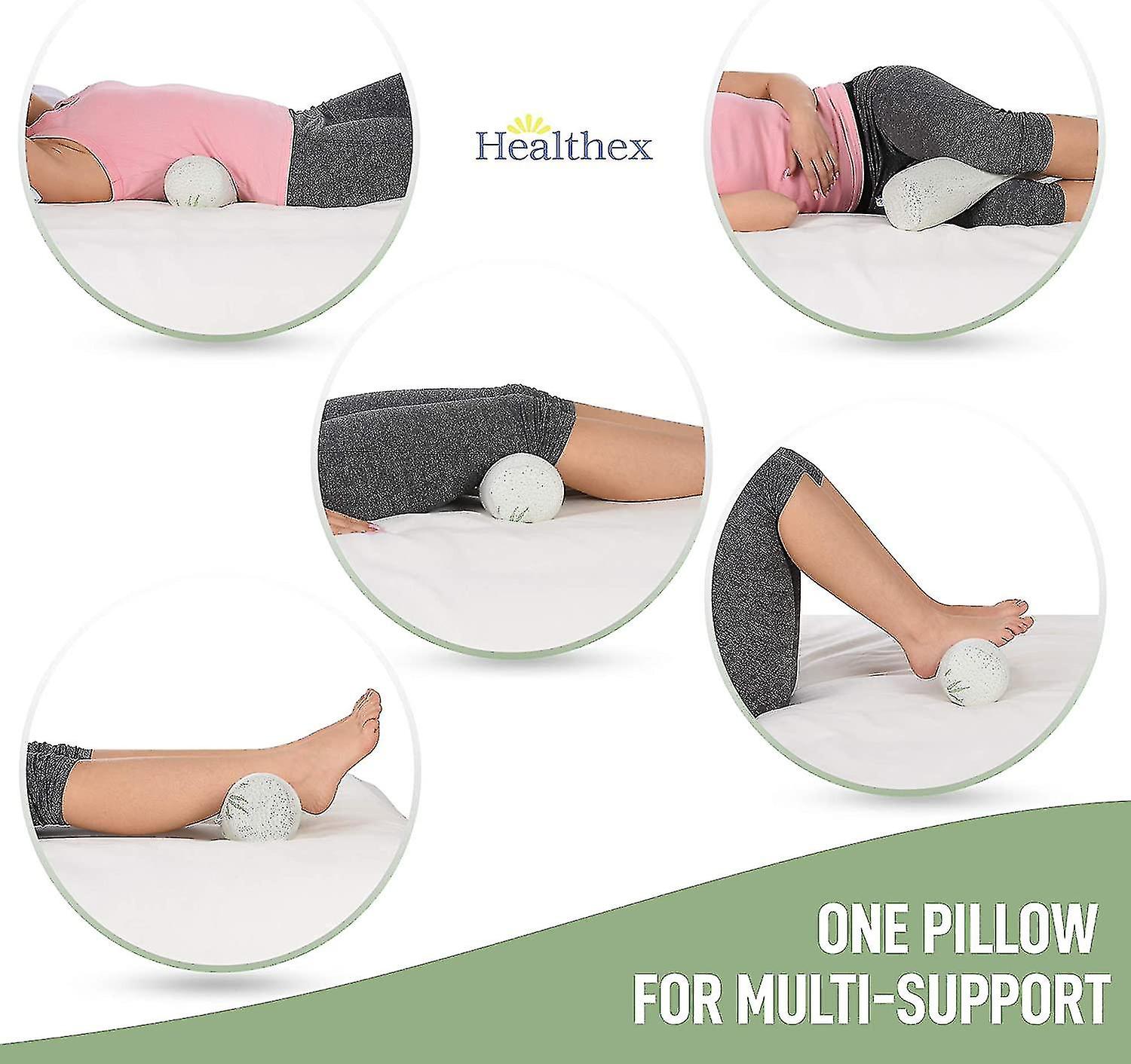 Almohada de rollo cervical Cilindro almohada redonda Soporte de espuma ...