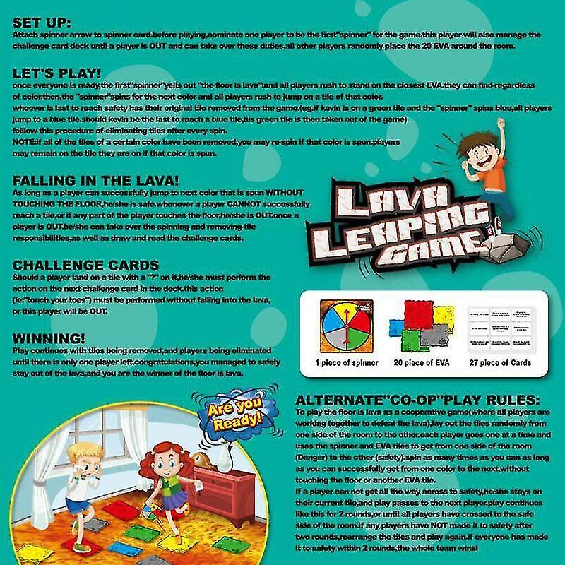 Card games kids and adults lava jumping the floor is lava easy to play ...