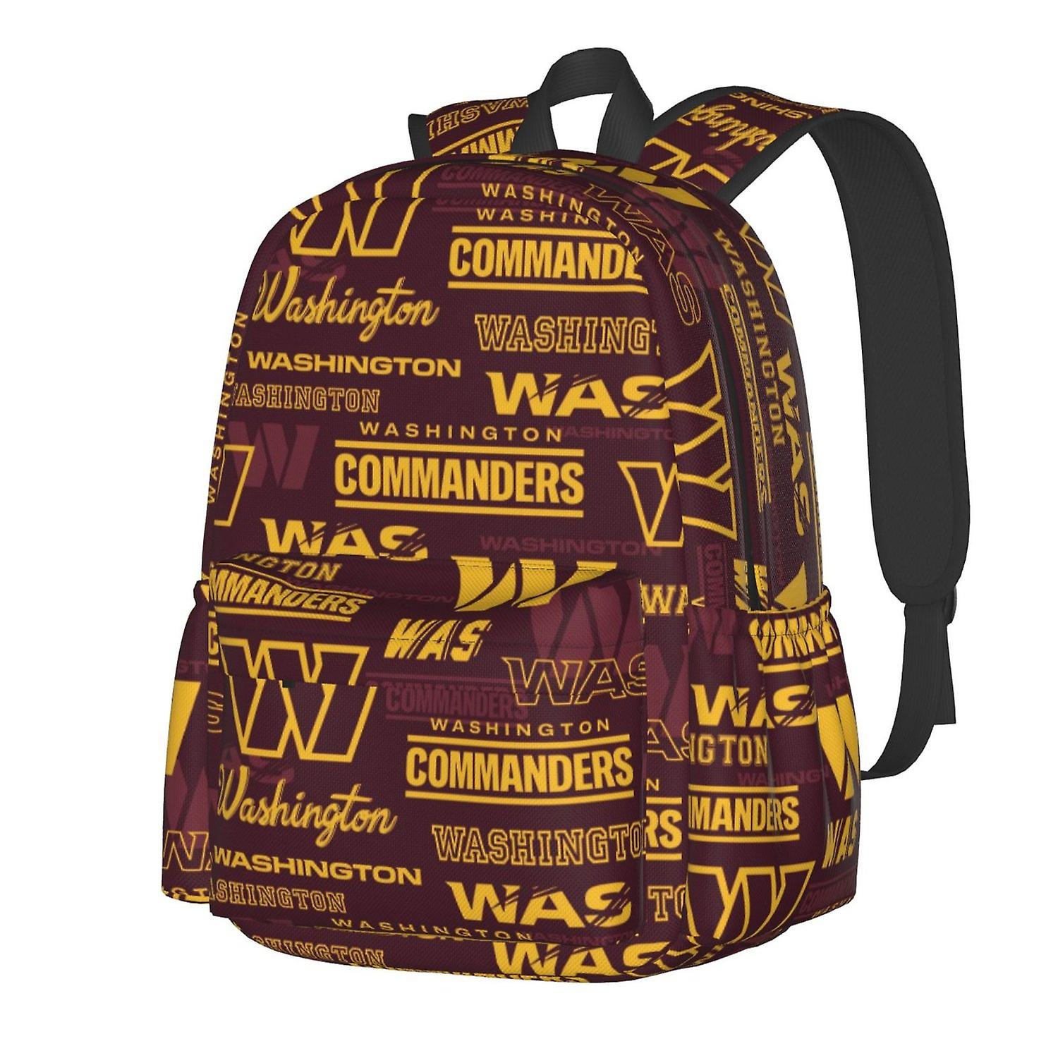 Washington Commanders Football School Backpack , Sports Laptop Bag ...