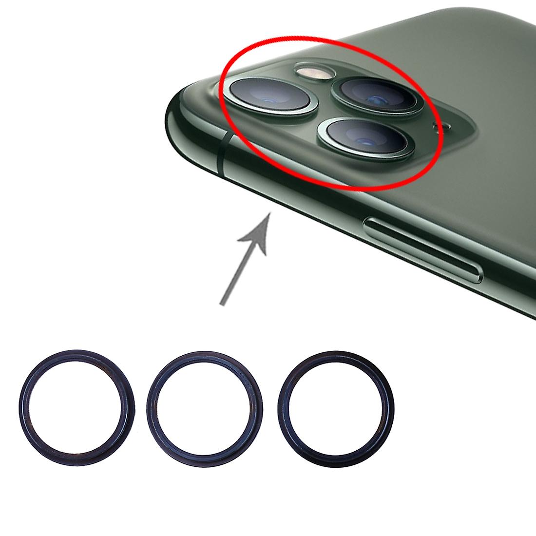 3 PCS Rear Camera Glass Lens Metal Protector Hoop Ring for iPhone 11 ...
