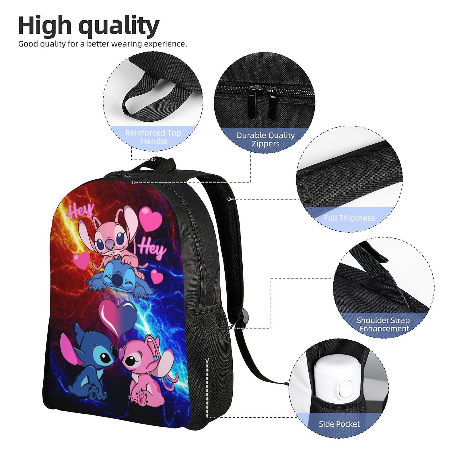 Kids Stitch Backpack 3D Print Cartoon Anime Backpacks Teenagers ...