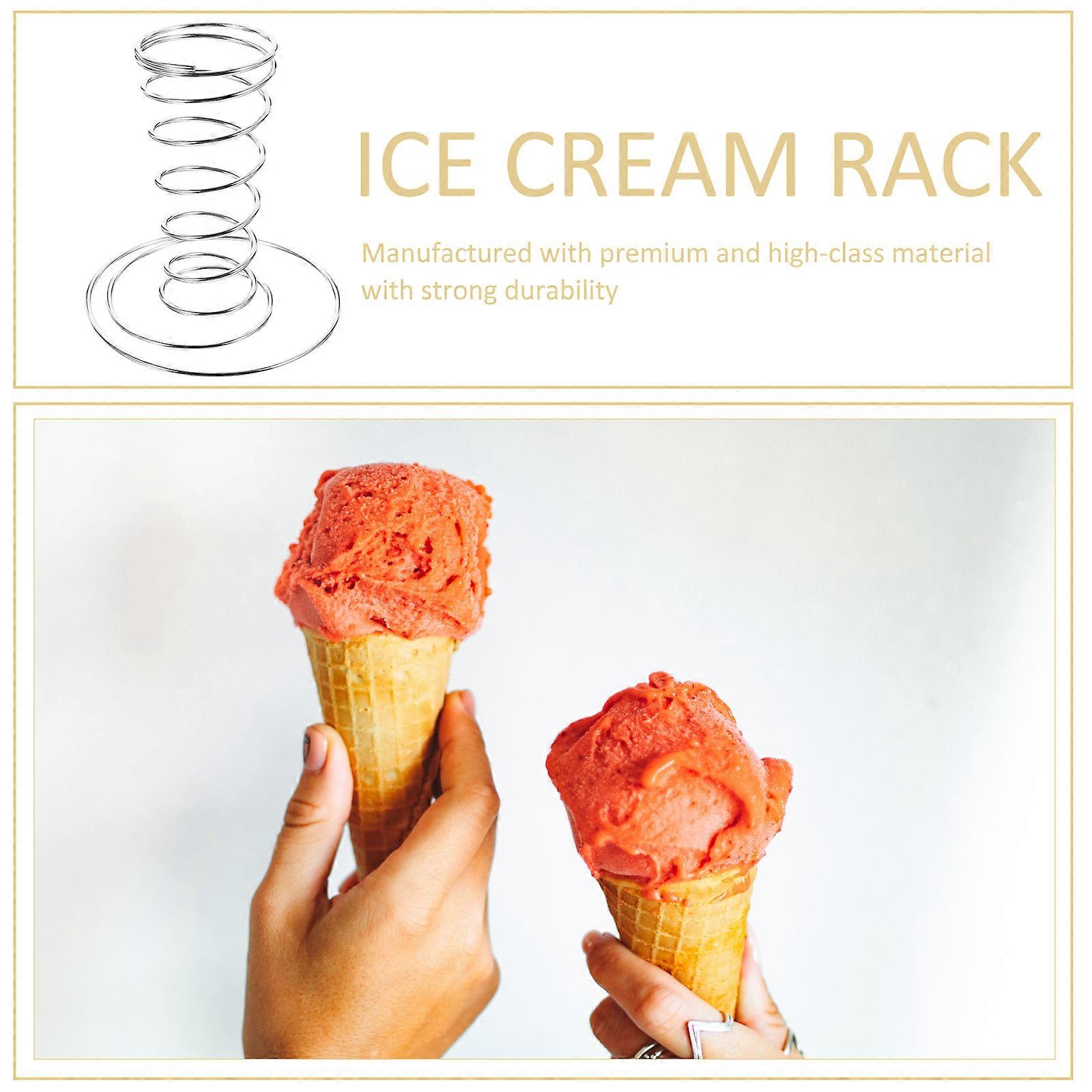 4Pcs Ice Cream Holders Stainless Steel Ice Cream Cone Holders Egg Cone ...