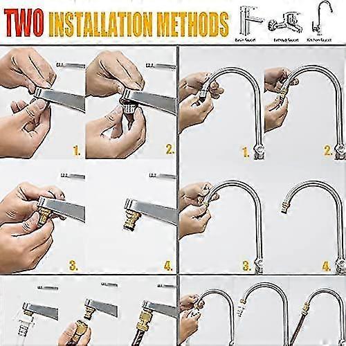 Universal Kitchen Tap Connector Mixer Hose Adaptor Pipe Joiner Fitting ...