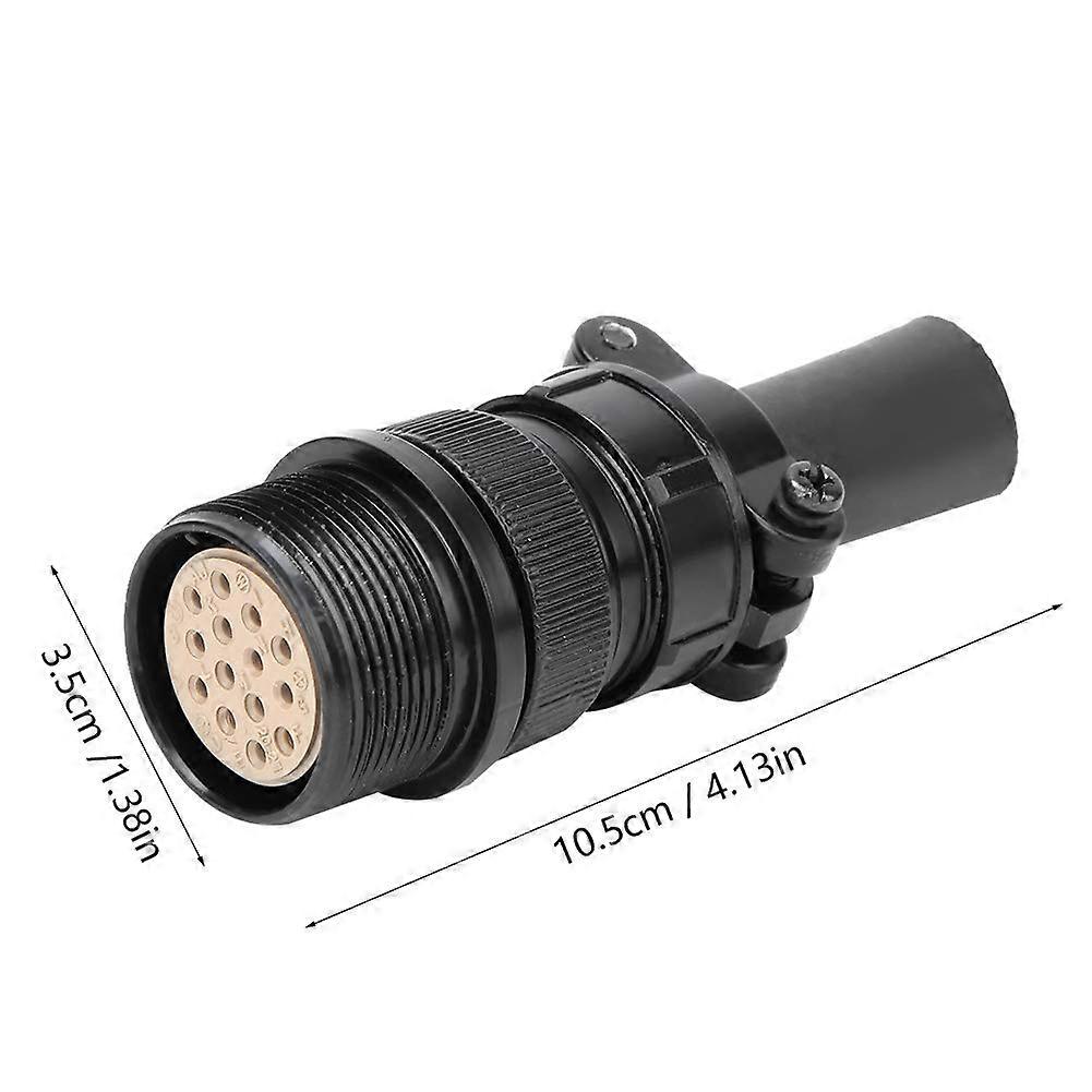 Female Plug, 14 Pin Aviation Socket, Aluminum Alloy Female Welding ...