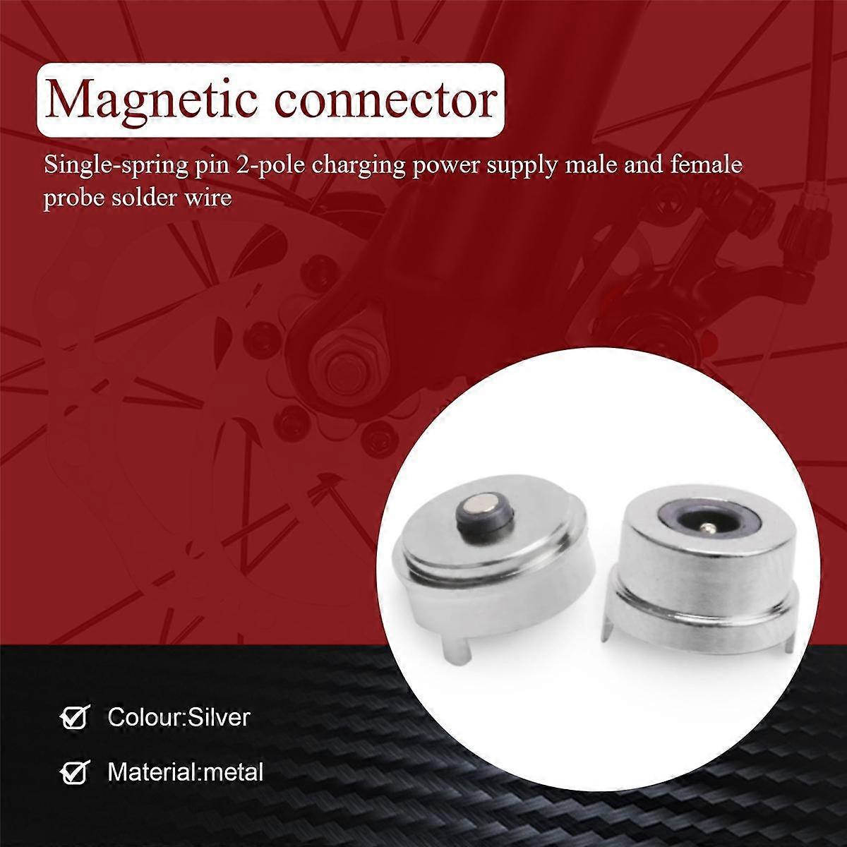 Magnet Spring-Loaded Pogo Pin Connector Single Spring Pin 2 Poles ...