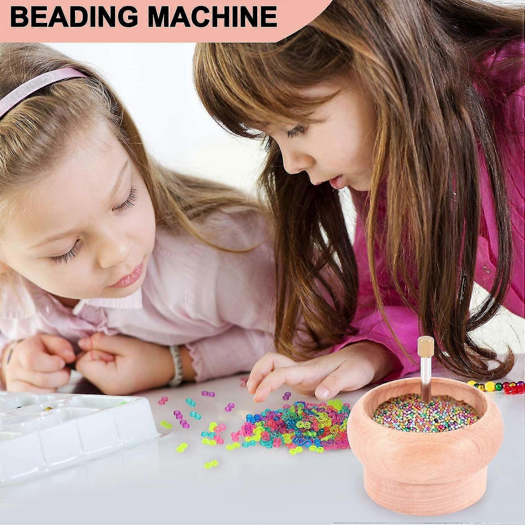 Diy Making Bead Spinner Holder Gem Workshop Wooden Crafting Project Stringing With Big Eye ...