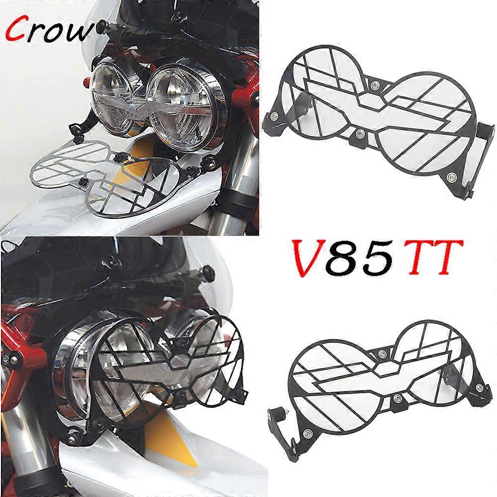V85TT NEW Motorcycle Folding Headlight Guard Protector Grill Double ...