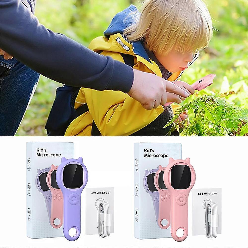Kids Magnifying Glass Camera,Camera Microscope Kids for Kids Handheld ...