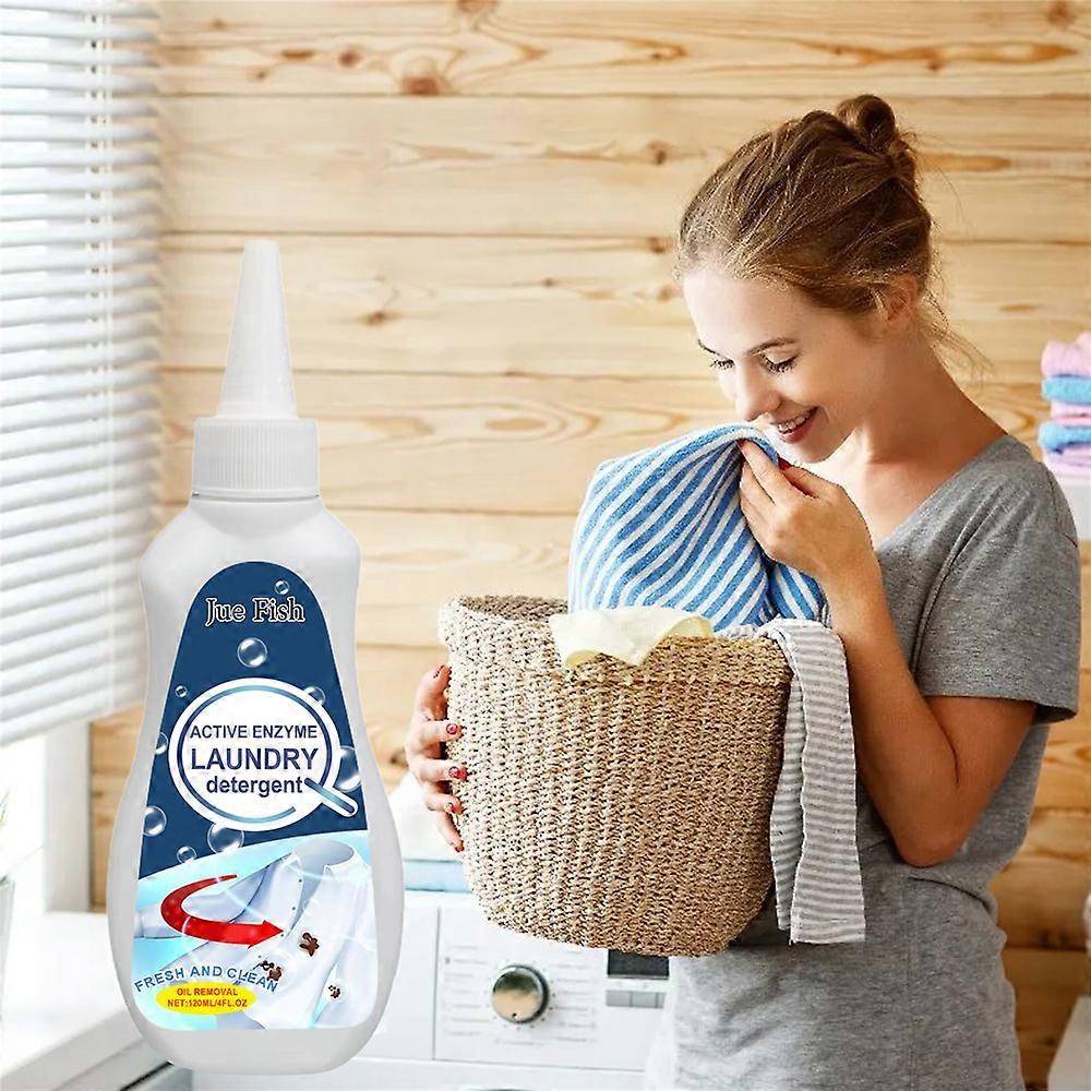 New Active Enzyme Laundry Stain Remover Garment Stubborn Stain Cleaner ...