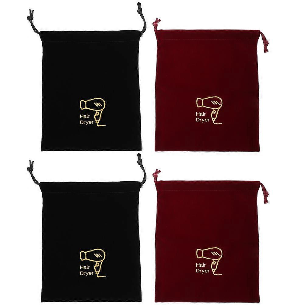 4pcs Travel Hair Dryer Drawstring Bags Hair Dryer Storage Pouches ...