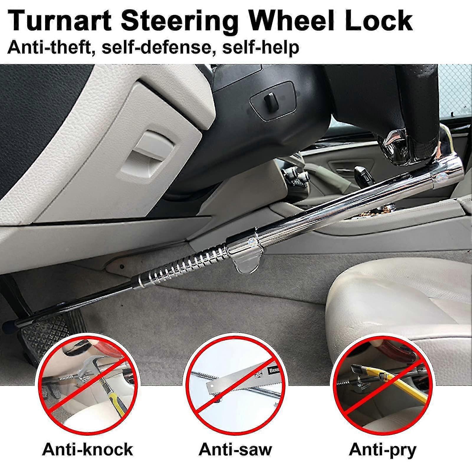 Steering Wheel Lock Bar, Anti-theft Security Pedal Lock, Telescopic ...