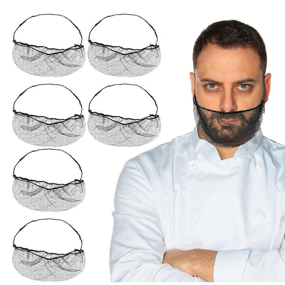 100 Pcs Beard Nets Food Service Beard Covers Beard Guards Comfortable ...